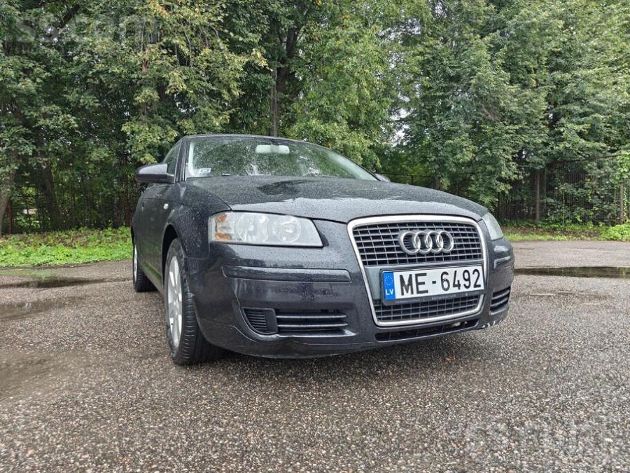 Black Audi A3 2006 in Riga, with an engine capacity of 2.00 L and mileage of 251 thousand km for 2700 €, photo 1 on AUTOMOTO.COM.LV