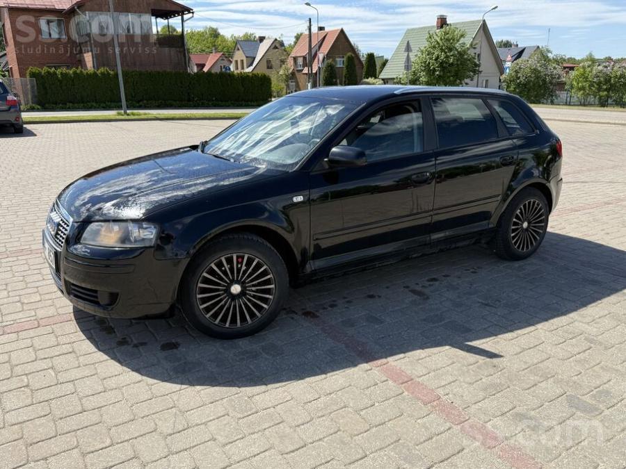 Black Audi A3 2006 in Cesis, with an engine capacity of 2.00 L and mileage of 250 thousand km for 1650 €, photo 5 on AUTOMOTO.COM.LV