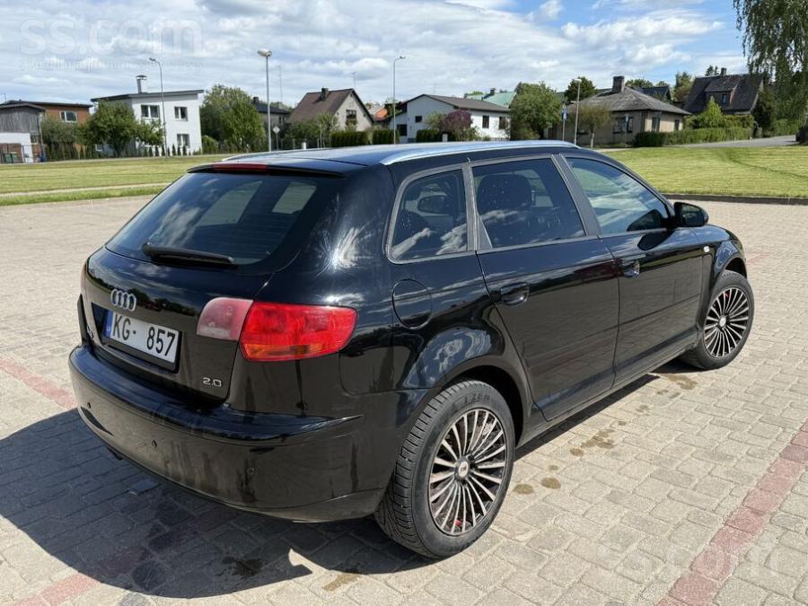 Black Audi A3 2006 in Cesis, with an engine capacity of 2.00 L and mileage of 250 thousand km for 1650 €, photo 7 on AUTOMOTO.COM.LV