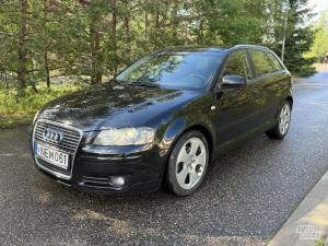 Black Audi A3 2006 in Vilnius, with an engine capacity of 2.00 L and mileage of 233 thousand km for 3000 €, photo  on AUTOMOTO.COM.LV