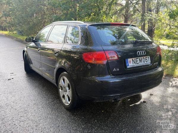 Black Audi A3 2006 in Vilnius, with an engine capacity of 2.00 L and mileage of 233 thousand km for 3000 €, photo 7 on AUTOMOTO.COM.LV