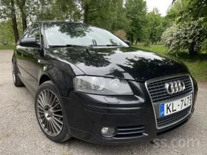 Black Audi A3 2006 in Liepaja, with an engine capacity of 2.00 L and mileage of 262 thousand km for 2950 €, photo  on AUTOMOTO.COM.LV