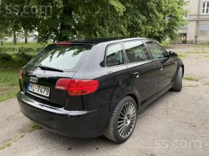 Black Audi A3 2006 in Liepaja, with an engine capacity of 2.00 L and mileage of 262 thousand km for 2950 €, photo 3 on AUTOMOTO.COM.LV