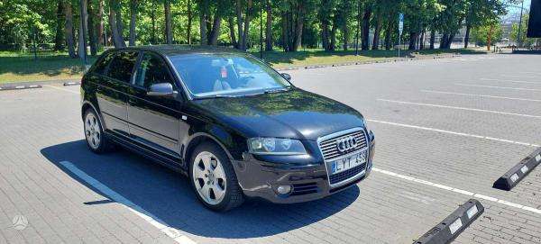 Melns Audi A3 2006 Kauņa, ar dzinēja tilpumu 1.98 L un nobraukumu 237 tūkst. km par 1900 €, foto 1 vietnē AUTOMOTO.COM.LV