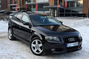 Black Audi A3 2006 in Riga, with an engine capacity of 1.90 L and mileage of 340 thousand km for 2490 €, photo  on AUTOMOTO.COM.LV