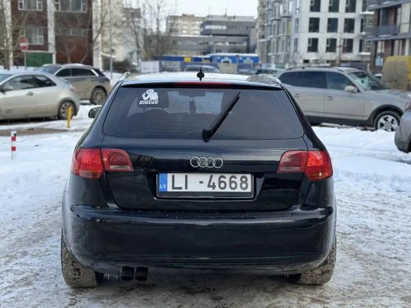 Black Audi A3 2006 in Riga, with an engine capacity of 1.90 L and mileage of 340 thousand km for 2490 €, photo 4 on AUTOMOTO.COM.LV