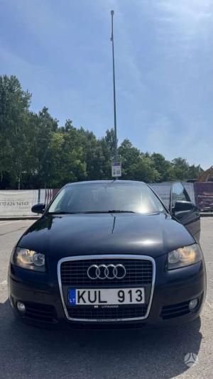 Black Audi A3 2006 in Vilnius, with an engine capacity of 1.97 L and mileage of 396 thousand km for 1100 €, photo  on AUTOMOTO.COM.LV