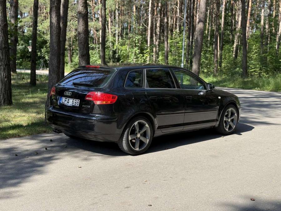 Black Audi A3 2006 in Vilnius, with an engine capacity of 1.97 L and mileage of 350 thousand km for 2700 €, photo 4 on AUTOMOTO.COM.LV