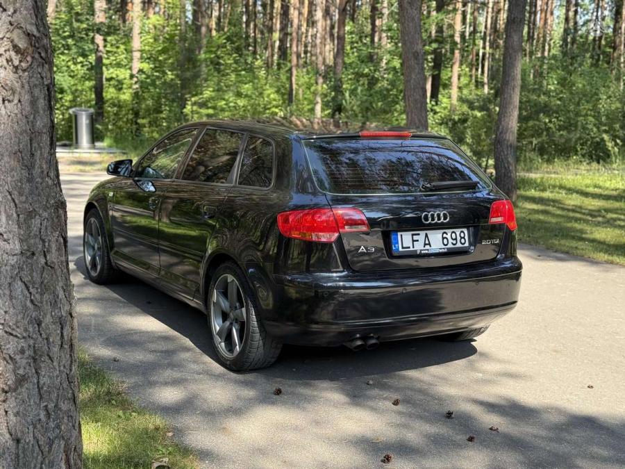 Black Audi A3 2006 in Vilnius, with an engine capacity of 1.97 L and mileage of 350 thousand km for 2700 €, photo 5 on AUTOMOTO.COM.LV