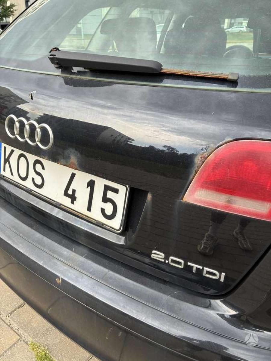 Black Audi A3 2006 in Vilnius, with an engine capacity of 1.97 L and mileage of 314 thousand km for 1900 €, photo 11 on AUTOMOTO.COM.LV
