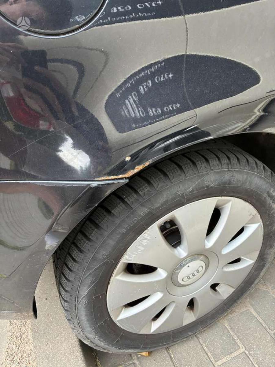 Black Audi A3 2006 in Vilnius, with an engine capacity of 1.97 L and mileage of 314 thousand km for 1900 €, photo 12 on AUTOMOTO.COM.LV