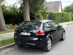 Black Audi A3 2006 in Vilnius, with an engine capacity of 2.00 L and mileage of 396 thousand km for 1500 €, photo 5 on AUTOMOTO.COM.LV