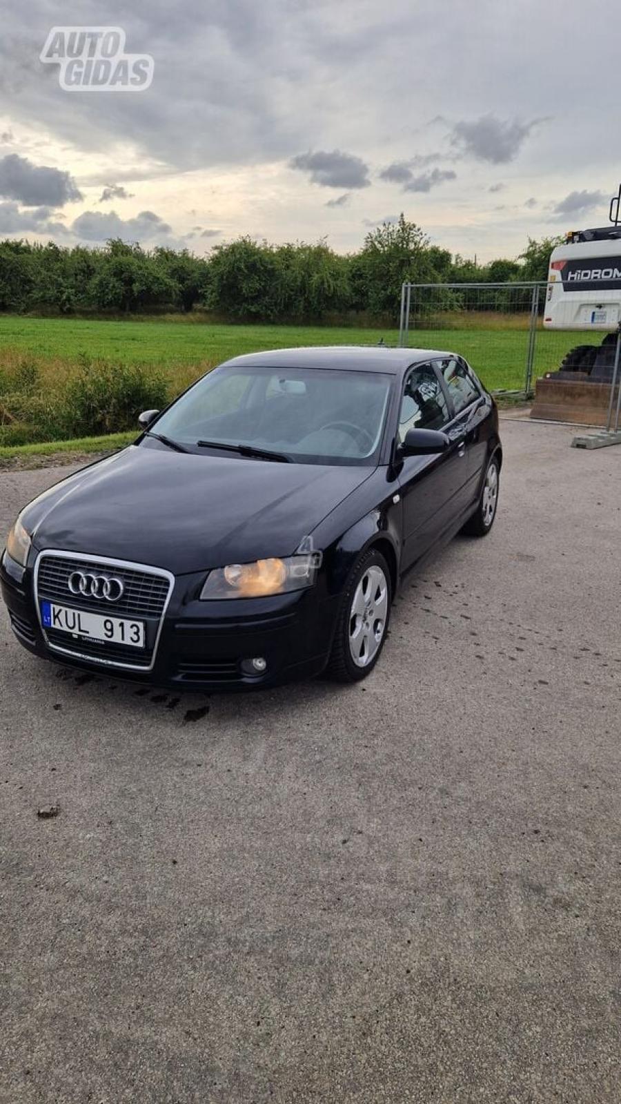 Black Audi A3 2006 in Raseiniai, with an engine capacity of 2.00 L and mileage of 390 thousand km for 1650 €, photo 1 on AUTOMOTO.COM.LV