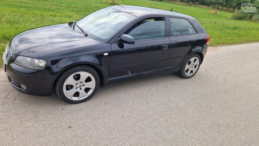 Black Audi A3 2006 in Raseiniai, with an engine capacity of 2.00 L and mileage of 390 thousand km for 1650 €, photo 3 on AUTOMOTO.COM.LV