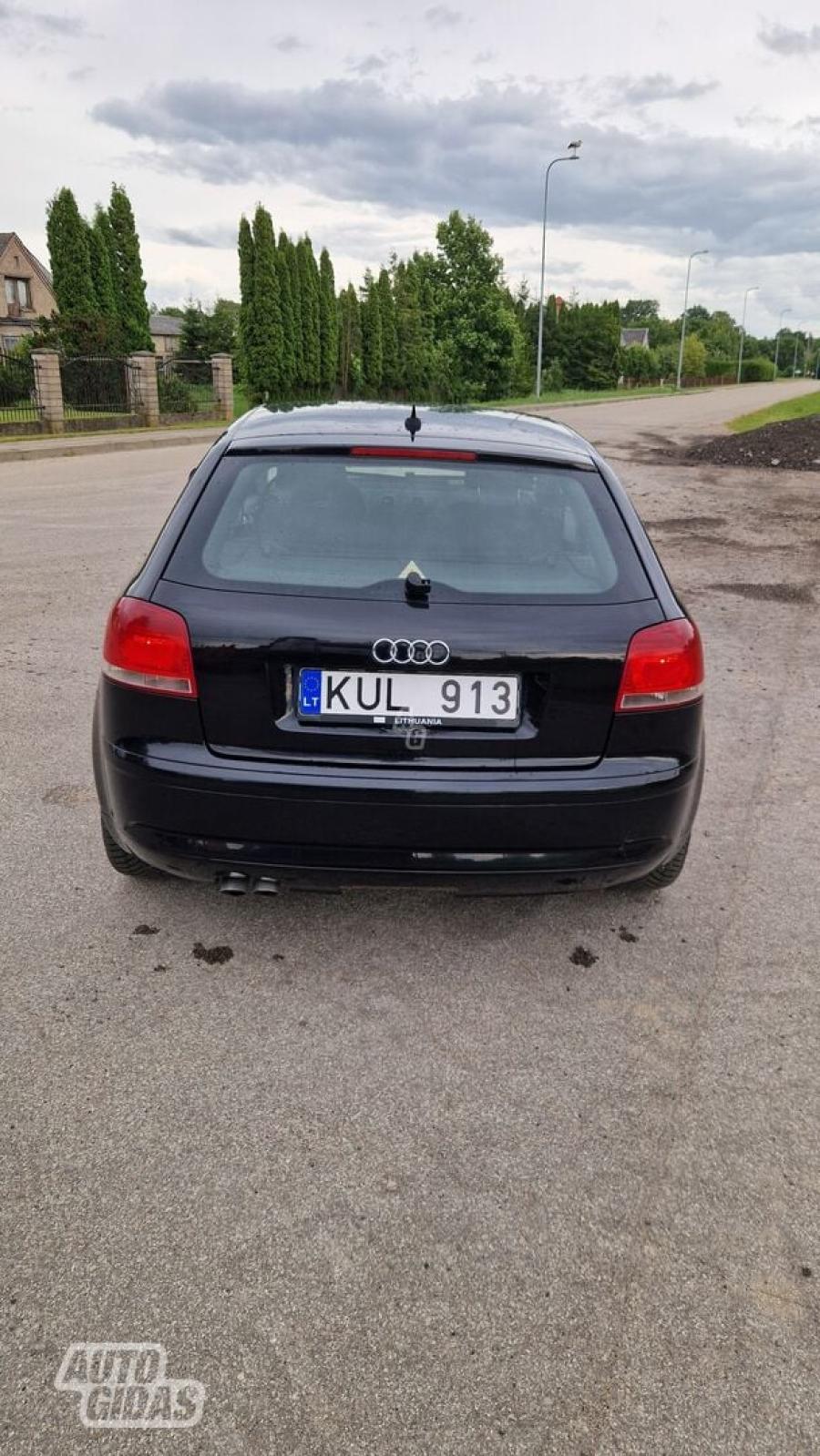 Black Audi A3 2006 in Raseiniai, with an engine capacity of 2.00 L and mileage of 390 thousand km for 1650 €, photo 6 on AUTOMOTO.COM.LV