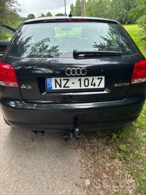 Black Audi A3 2006 in Jelgava, with an engine capacity of 2.00 L and mileage of 254 thousand km for 5000 €, photo 4 on AUTOMOTO.COM.LV