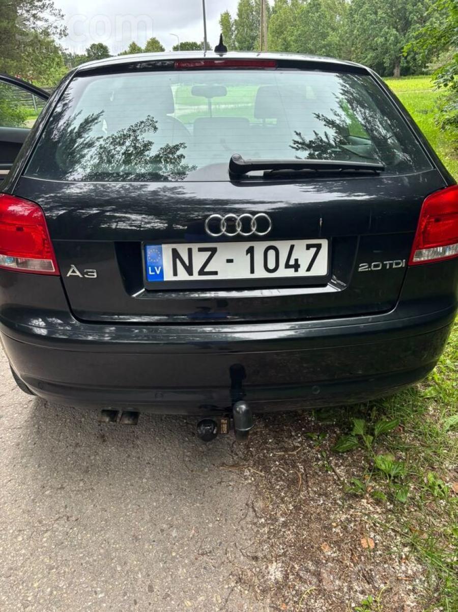 Black Audi A3 2006 in Jelgava, with an engine capacity of 2.00 L and mileage of 254 thousand km for 5000 €, photo 4 on AUTOMOTO.COM.LV