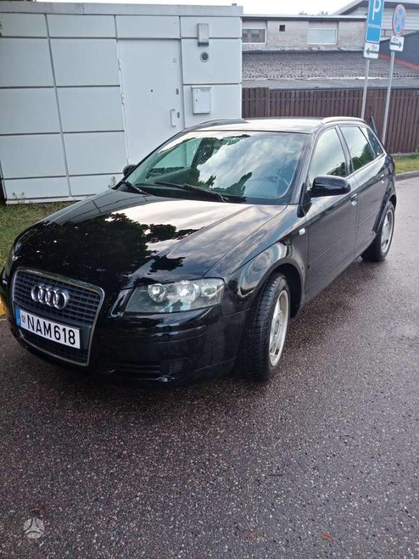 Black Audi A3 2006 in Vilnius, with an engine capacity of 1.97 L and mileage of 480 thousand km for 1550 €, photo 1 on AUTOMOTO.COM.LV