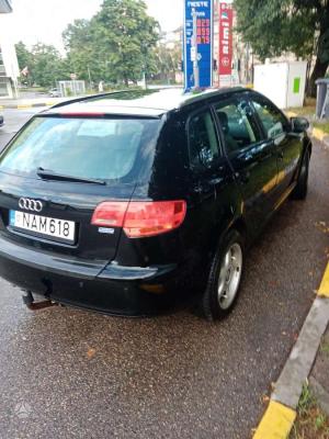 Melns Audi A3 2006 Viļņa, ar dzinēja tilpumu 1.97 L un nobraukumu 480 tūkst. km par 1550 €, foto 3 vietnē AUTOMOTO.COM.LV