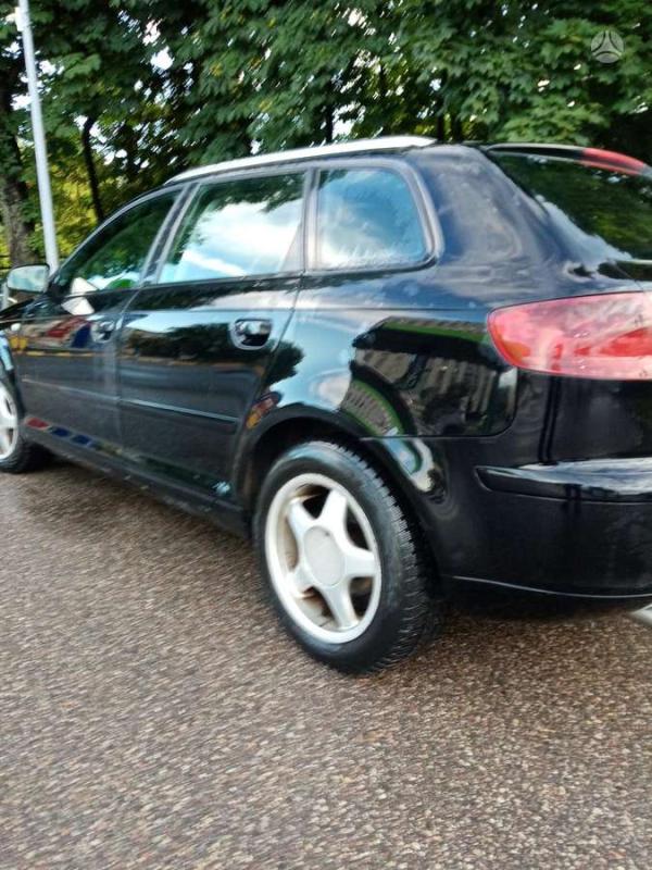 Black Audi A3 2006 in Vilnius, with an engine capacity of 1.97 L and mileage of 480 thousand km for 1550 €, photo 9 on AUTOMOTO.COM.LV
