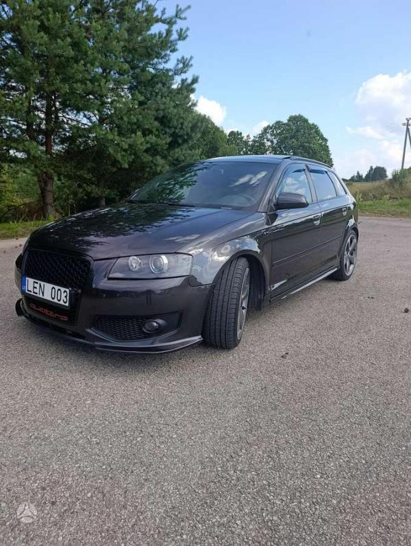 Black Audi A3 2006 in Vilnius, with an engine capacity of 1.97 L and mileage of 308 thousand km for 5200 €, photo 1 on AUTOMOTO.COM.LV