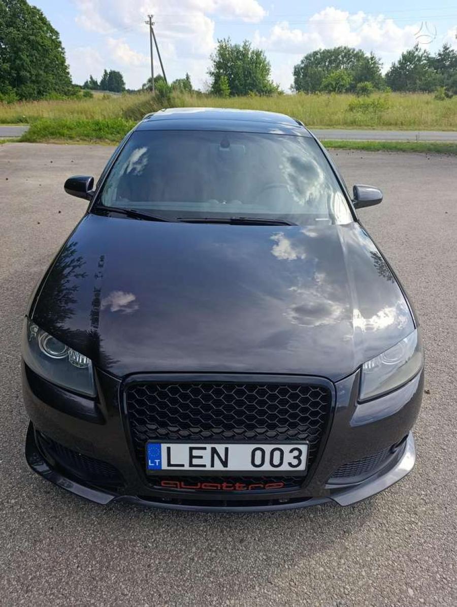 Black Audi A3 2006 in Vilnius, with an engine capacity of 1.97 L and mileage of 308 thousand km for 5200 €, photo 6 on AUTOMOTO.COM.LV