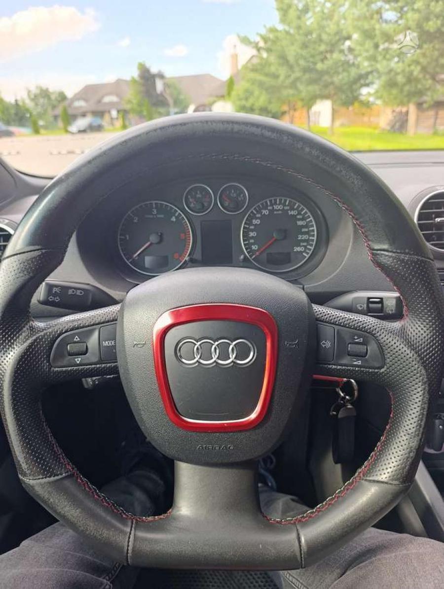 Black Audi A3 2006 in Vilnius, with an engine capacity of 1.97 L and mileage of 308 thousand km for 5200 €, photo 10 on AUTOMOTO.COM.LV