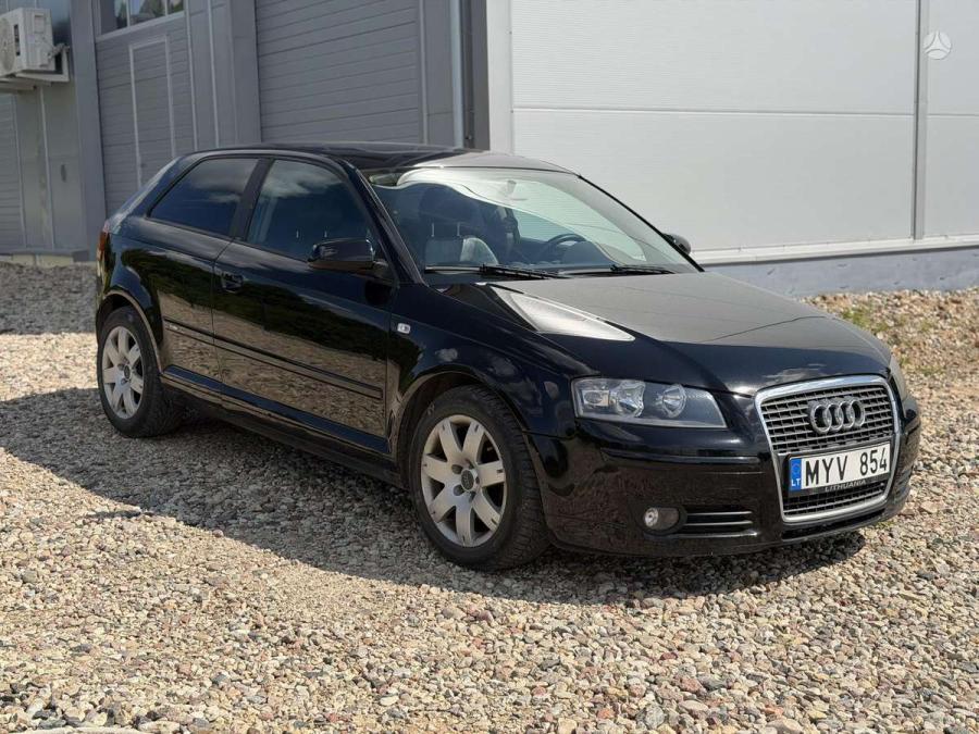 Black Audi A3 2006 in Vilnius, with an engine capacity of 1.98 L and mileage of 294 thousand km for 2100 €, photo 1 on AUTOMOTO.COM.LV