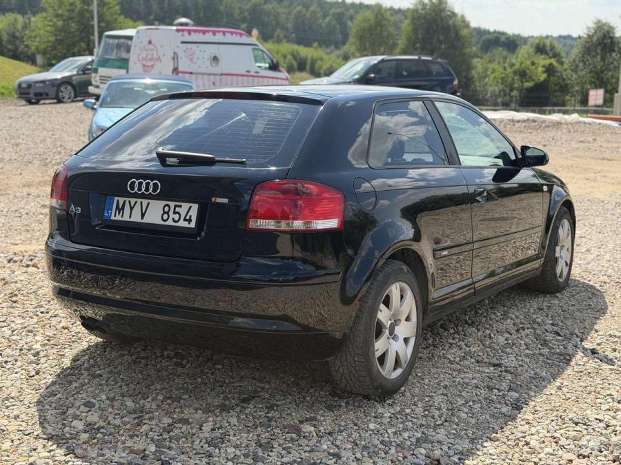 Black Audi A3 2006 in Vilnius, with an engine capacity of 1.98 L and mileage of 294 thousand km for 2100 €, photo 3 on AUTOMOTO.COM.LV