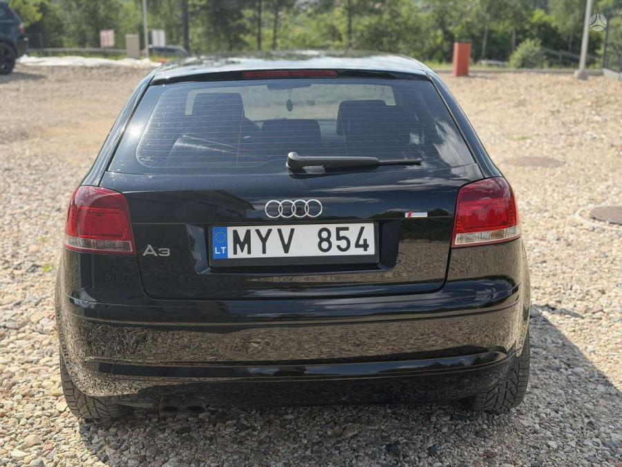Black Audi A3 2006 in Vilnius, with an engine capacity of 1.98 L and mileage of 294 thousand km for 2100 €, photo 4 on AUTOMOTO.COM.LV