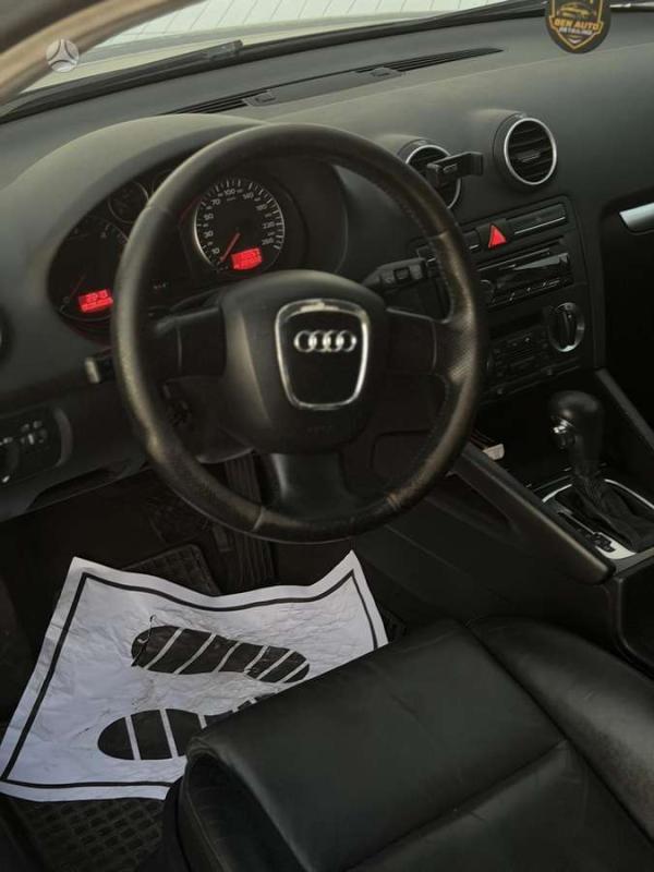 Black Audi A3 2006 in Vilnius, with an engine capacity of 1.98 L and mileage of 294 thousand km for 2100 €, photo 5 on AUTOMOTO.COM.LV