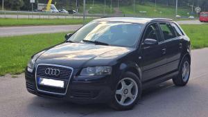 Black Audi A3 2006 in Vilnius, with an engine capacity of 2.00 L and mileage of 480 thousand km for 1650 €, photo  on AUTOMOTO.COM.LV