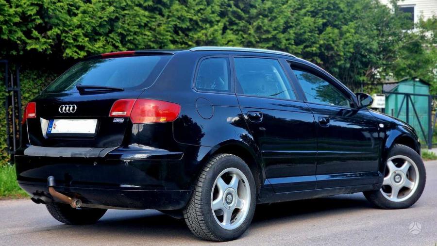 Black Audi A3 2006 in Vilnius, with an engine capacity of 2.00 L and mileage of 480 thousand km for 1650 €, photo 5 on AUTOMOTO.COM.LV