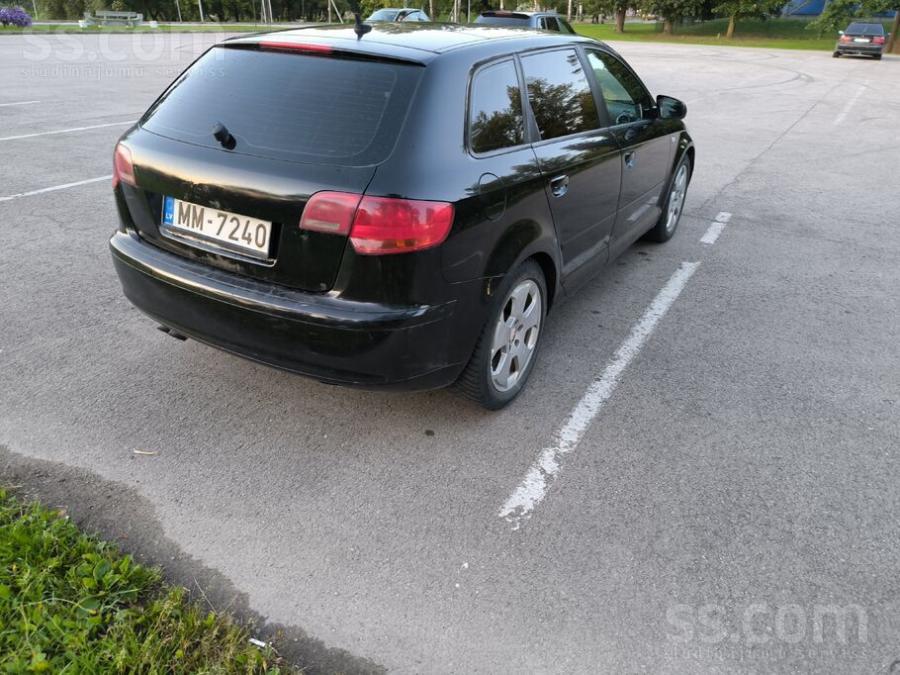 Черный Ауди А3 2006 в Прейли, объемом двигателя 2.00 л и пробегом 406 тыс. км за 1200 €, фото 4 на AUTOMOTO.COM.LV