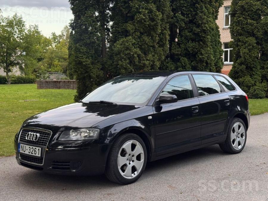 Black Audi A3 2006 in Tukums, with an engine capacity of 1.90 L and mileage of 300 thousand km for 2850 €, photo 1 on AUTOMOTO.COM.LV