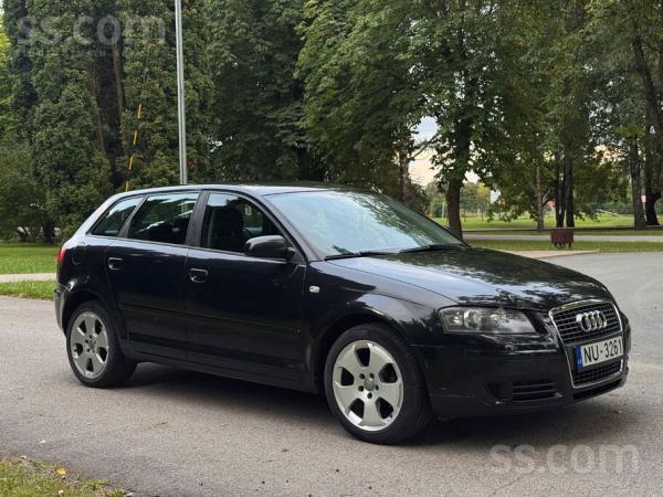 Black Audi A3 2006 in Tukums, with an engine capacity of 1.90 L and mileage of 300 thousand km for 2850 €, photo 2 on AUTOMOTO.COM.LV