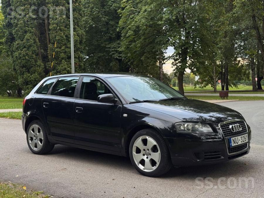 Black Audi A3 2006 in Tukums, with an engine capacity of 1.90 L and mileage of 300 thousand km for 2850 €, photo 3 on AUTOMOTO.COM.LV