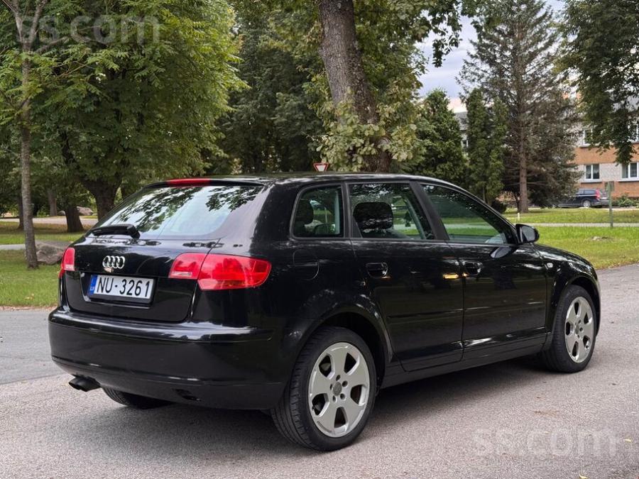 Black Audi A3 2006 in Tukums, with an engine capacity of 1.90 L and mileage of 300 thousand km for 2850 €, photo 4 on AUTOMOTO.COM.LV