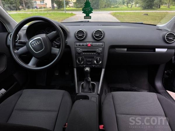 Black Audi A3 2006 in Tukums, with an engine capacity of 1.90 L and mileage of 300 thousand km for 2850 €, photo 5 on AUTOMOTO.COM.LV