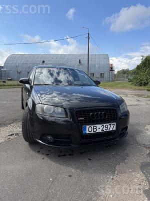 Black Audi A3 2006 in Riga, with an engine capacity of 2.00 L and mileage of 255 thousand km for 4500 €, photo  on AUTOMOTO.COM.LV