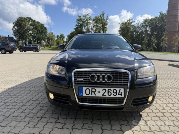 Black Audi A3 2006 in Saldus, with an engine capacity of 1.60 L and mileage of 259 thousand km for 3990 €, photo 1 on AUTOMOTO.COM.LV