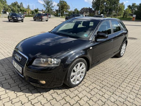 Black Audi A3 2006 in Saldus, with an engine capacity of 1.60 L and mileage of 259 thousand km for 3990 €, photo 4 on AUTOMOTO.COM.LV