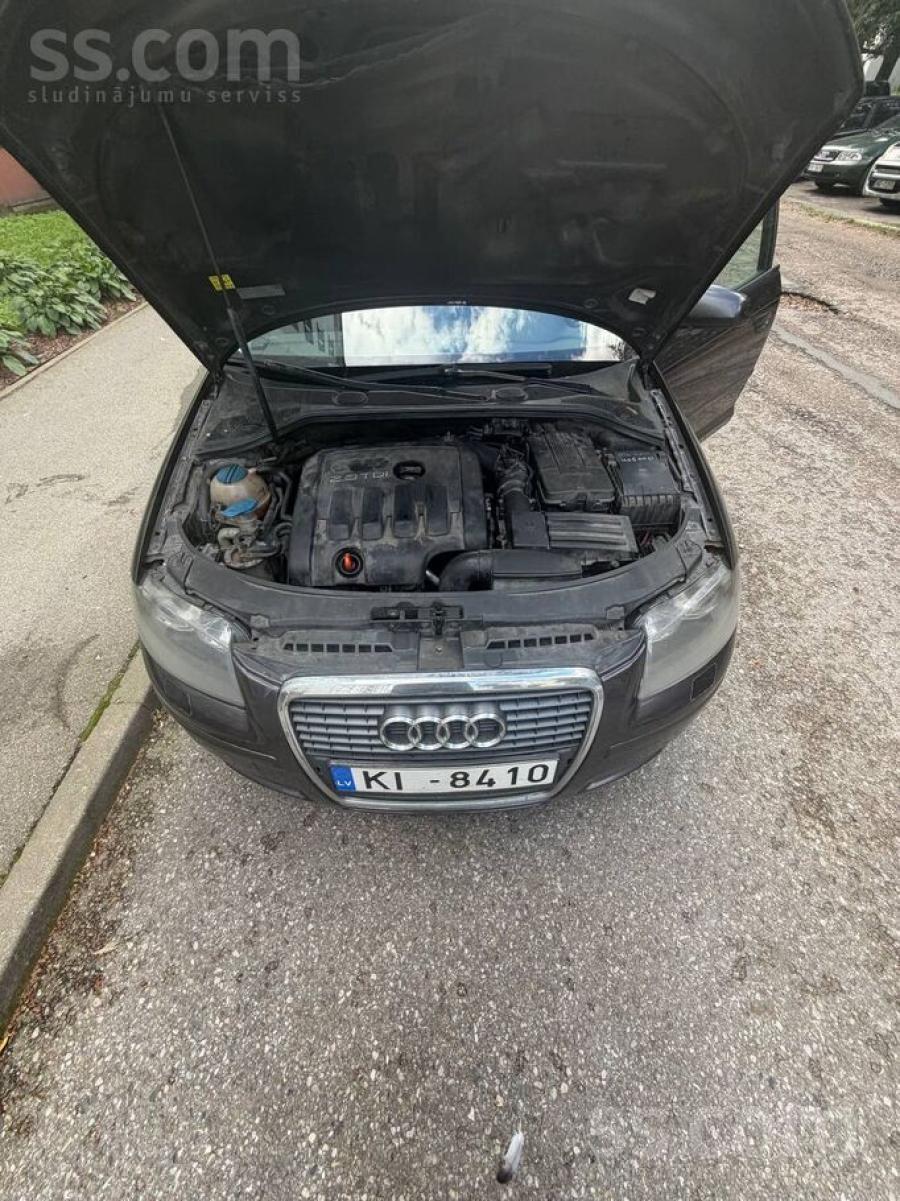 Black Audi A3 2006 in Riga, with an engine capacity of 2.00 L and mileage of 406 thousand km for 2200 €, photo 5 on AUTOMOTO.COM.LV