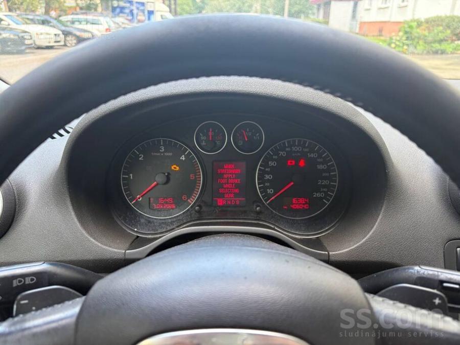 Black Audi A3 2006 in Riga, with an engine capacity of 2.00 L and mileage of 406 thousand km for 2200 €, photo 9 on AUTOMOTO.COM.LV
