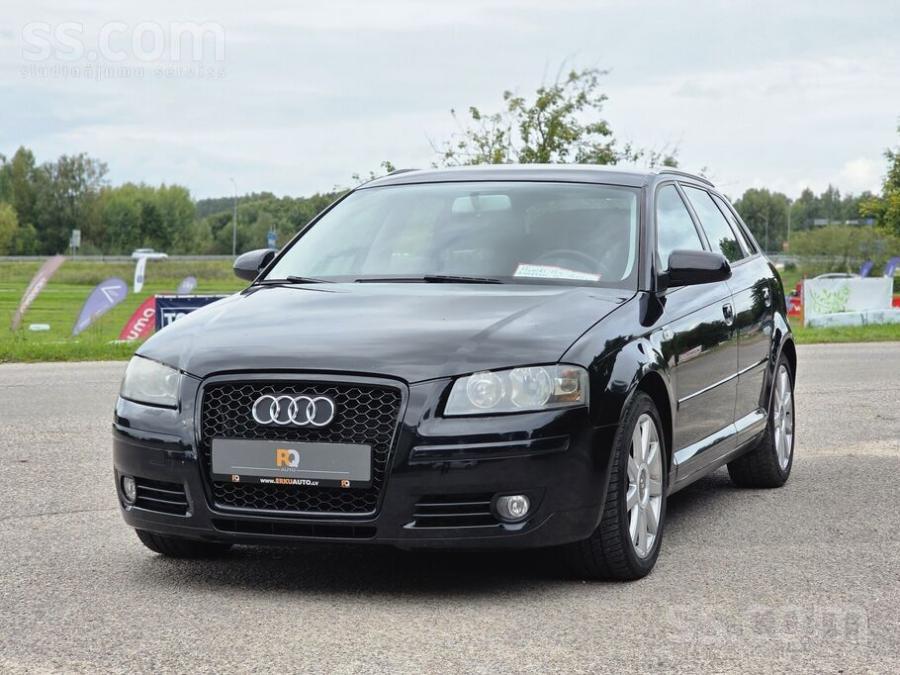 Black Audi A3 2006 in Liepaja, with an engine capacity of 2.00 L and mileage of 211 thousand km for 3450 €, photo 1 on AUTOMOTO.COM.LV