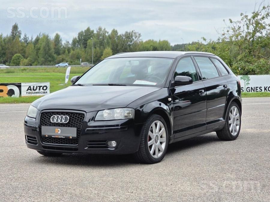 Black Audi A3 2006 in Liepaja, with an engine capacity of 2.00 L and mileage of 211 thousand km for 3450 €, photo 4 on AUTOMOTO.COM.LV