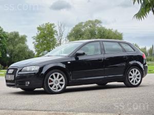 Black Audi A3 2006 in Liepaja, with an engine capacity of 2.00 L and mileage of 211 thousand km for 3450 €, photo 6 on AUTOMOTO.COM.LV