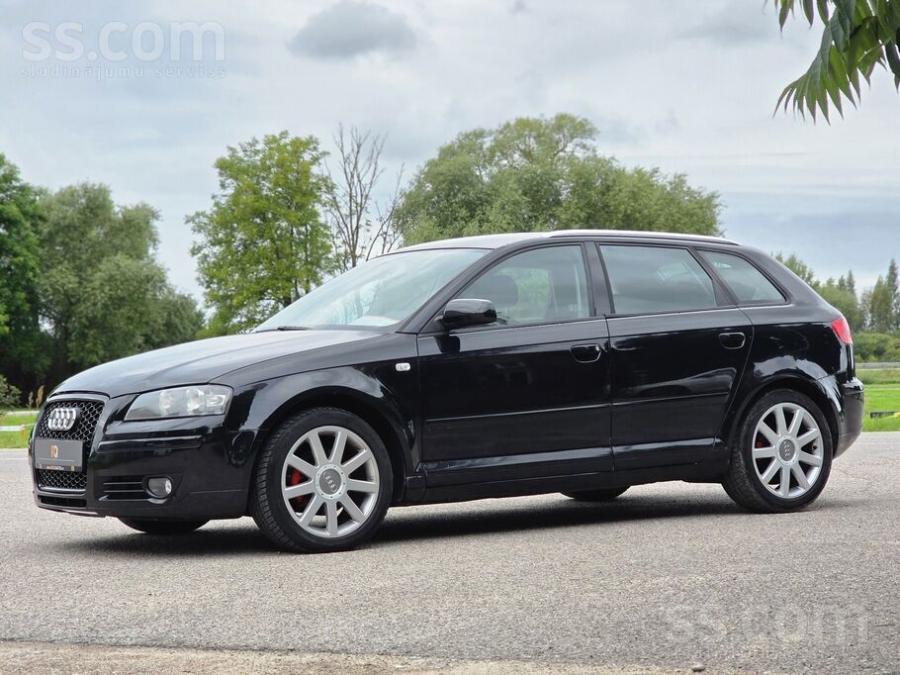 Black Audi A3 2006 in Liepaja, with an engine capacity of 2.00 L and mileage of 211 thousand km for 3450 €, photo 6 on AUTOMOTO.COM.LV
