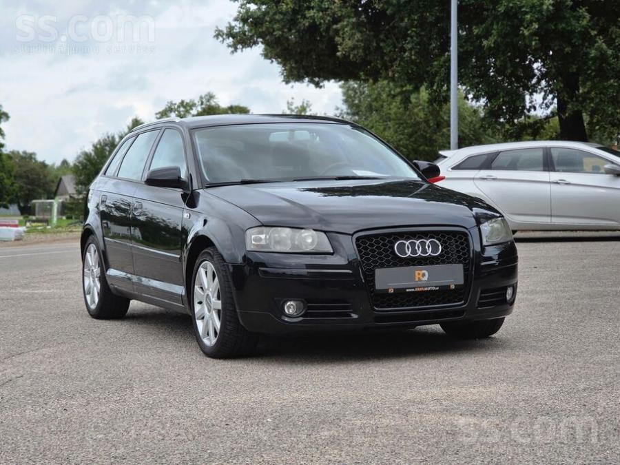 Black Audi A3 2006 in Liepaja, with an engine capacity of 2.00 L and mileage of 211 thousand km for 3450 €, photo 9 on AUTOMOTO.COM.LV