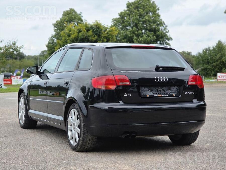 Black Audi A3 2006 in Liepaja, with an engine capacity of 2.00 L and mileage of 211 thousand km for 3450 €, photo 14 on AUTOMOTO.COM.LV